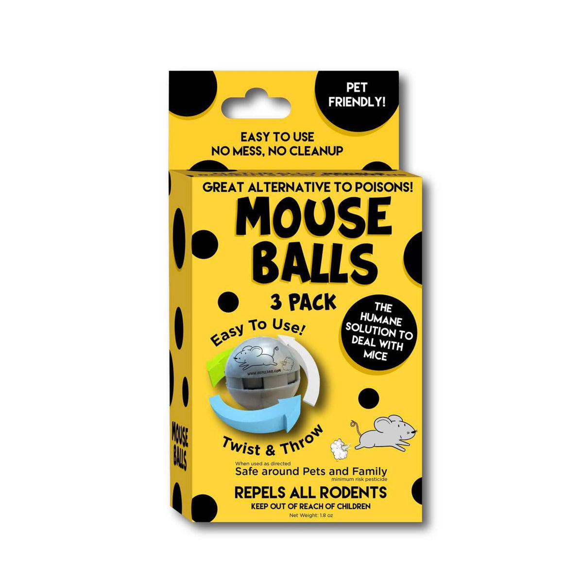 Mouse Repellent Balls 3 or 6 Pack – Repel 360
